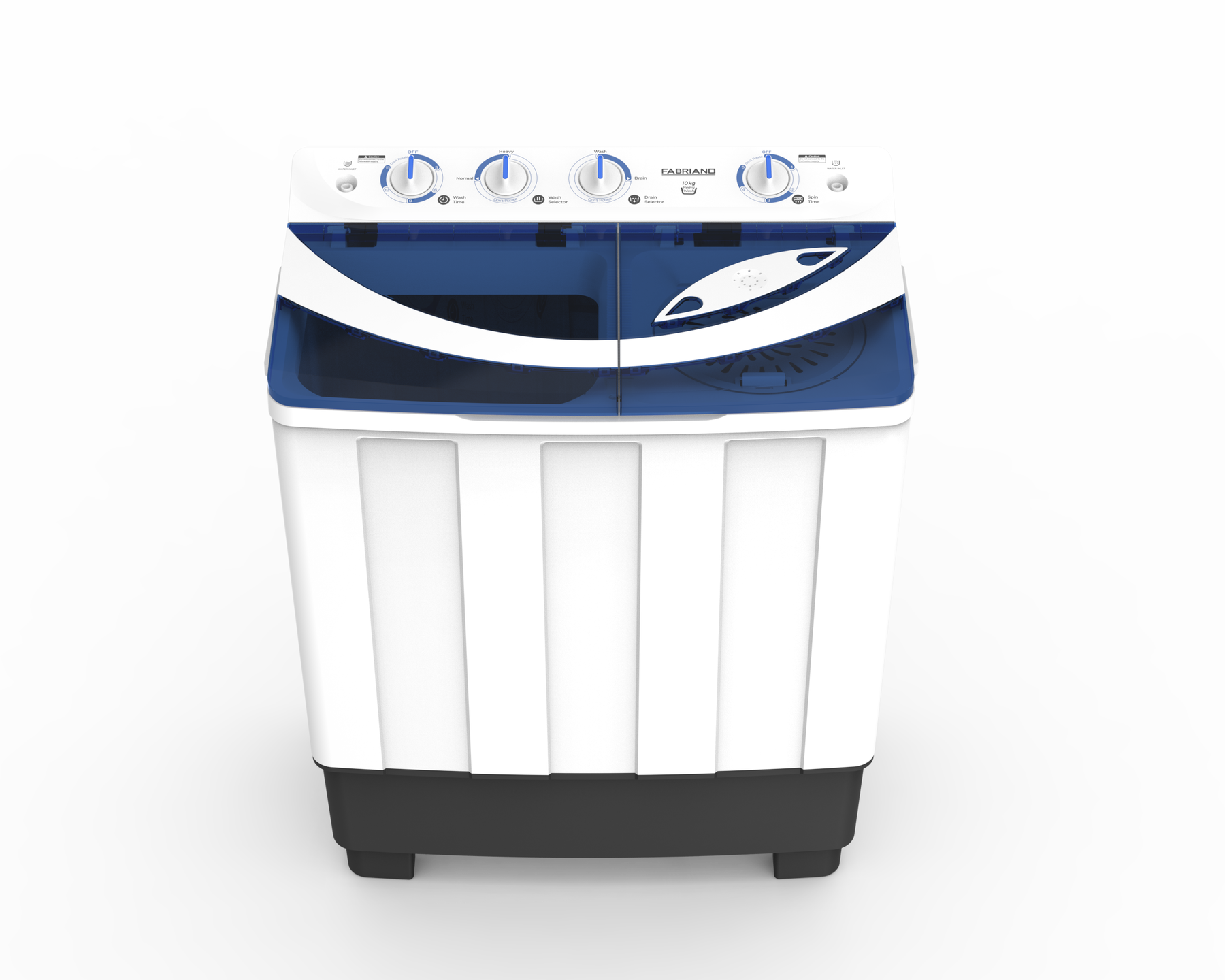 The Fabriano FTTR10WB is a 10kg twin tub washing machine-FTTR10WB ...