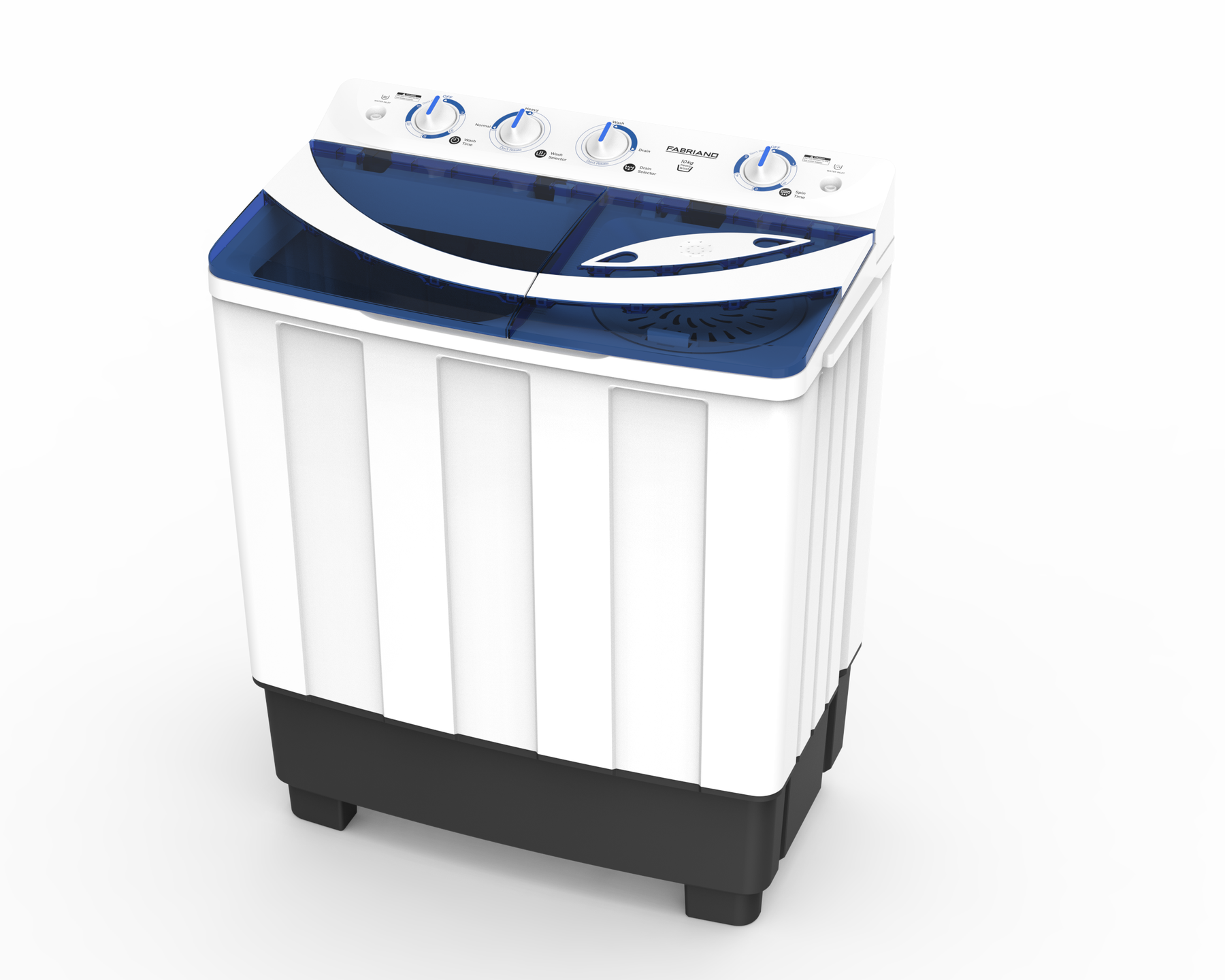 The Fabriano FTTR10WB is a 10kg twin tub washing machine-FTTR10WB ...
